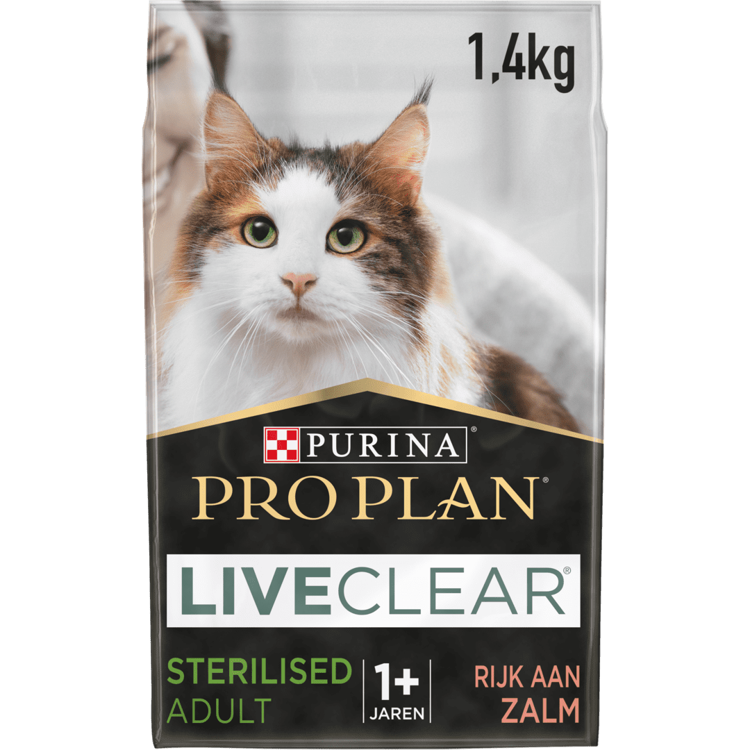 PRO PLAN® LiveClear® Sterilised Zalm kattenvoer | Purina